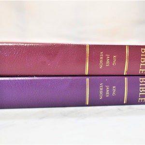 Holy Bible King James Version Red Letter Edition Choice - Etsy