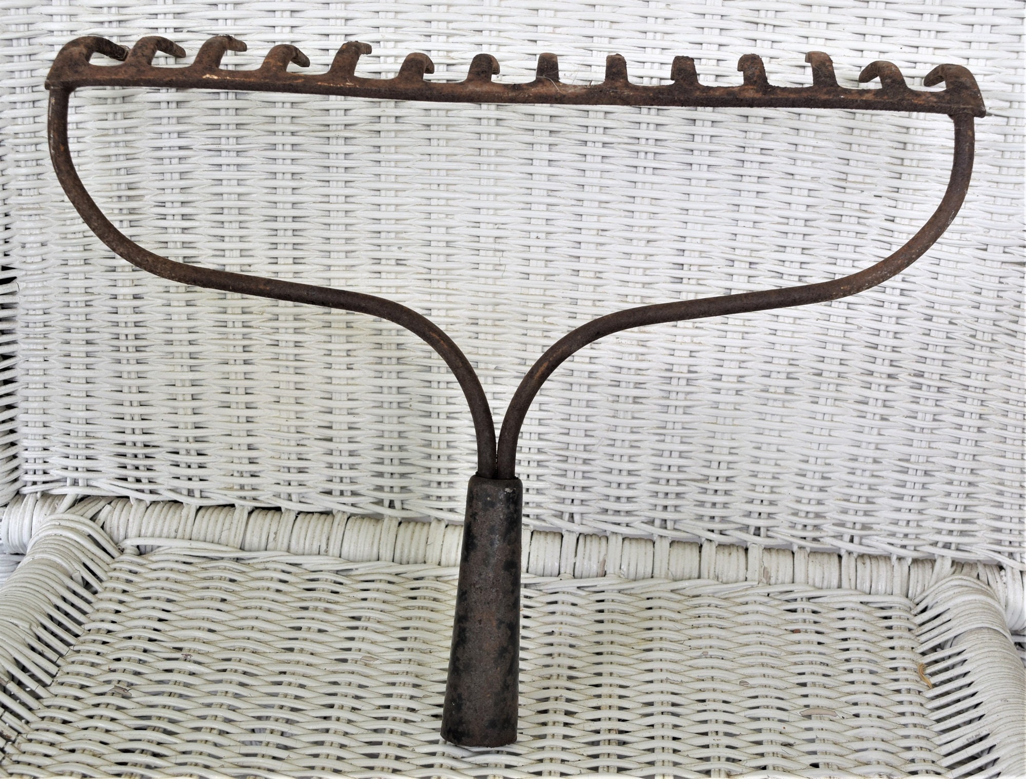 Vintage Rake Head Hanger Original Finish Unlimited | Etsy