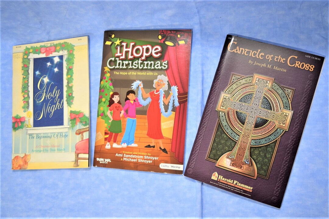 3 Christmas and Easter Musicals for Church Books With Music and Parts ...