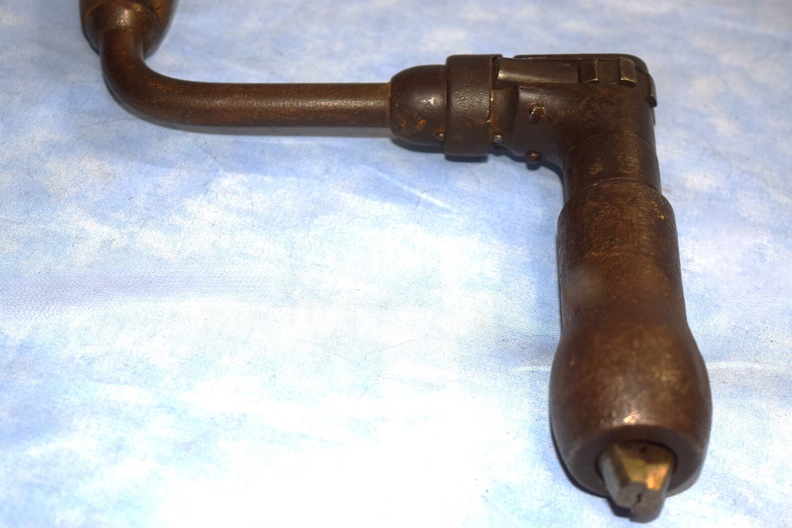 Vintage Ratcheting Bit Braces Drill Circa 1930 Made in USA Wood Handles ...
