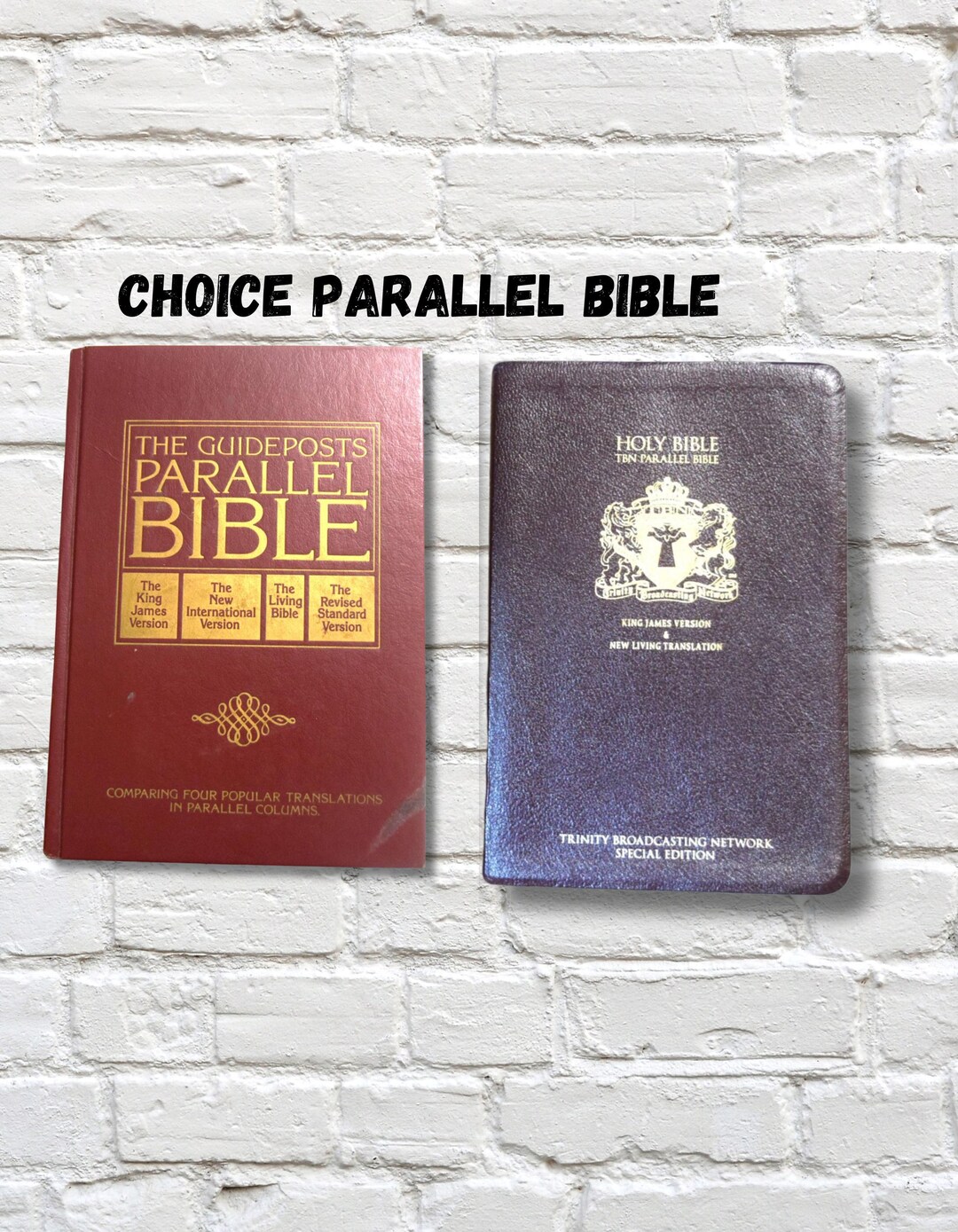 The Holy Bible Parallel Bible Four Translations KJV King James NIV New ...