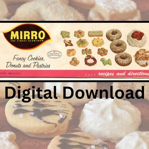DIGITAL Download Vintage Mirro Cookie Recipes Donuts & Pastry Booklet ...