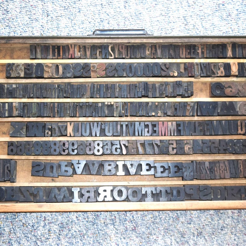 Typeset Drawer - Etsy