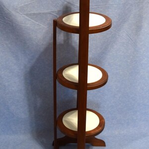 Vintage Wood 3 Tier Pie Shelf Folds Flat Cake Pastries Cupcakes 3 Tall ...