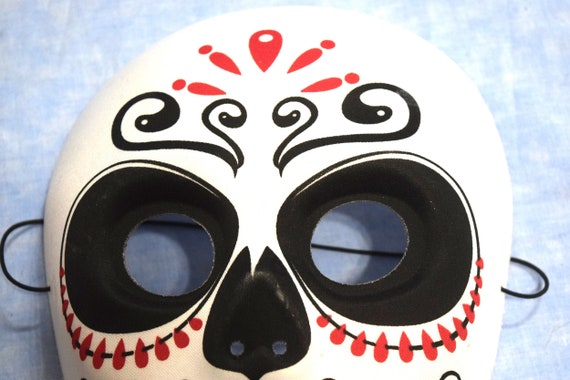 Vintage Zombie Witch Doctor Scary Adult Mask Hard Pla… - Gem