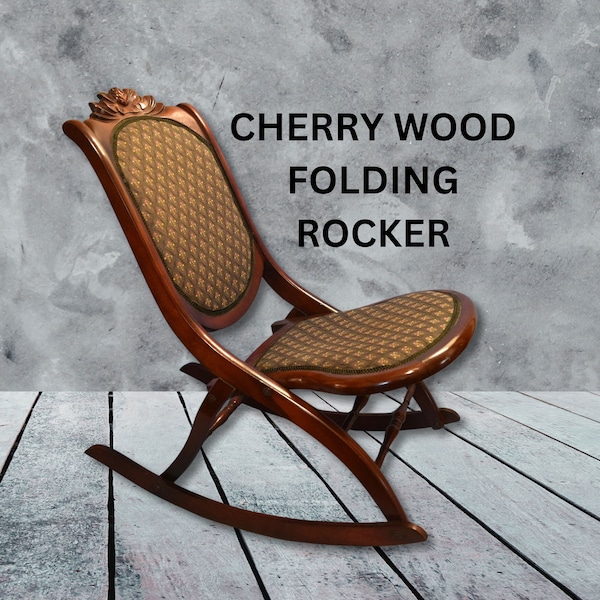 Vintage Folding Rocking Chair - Etsy