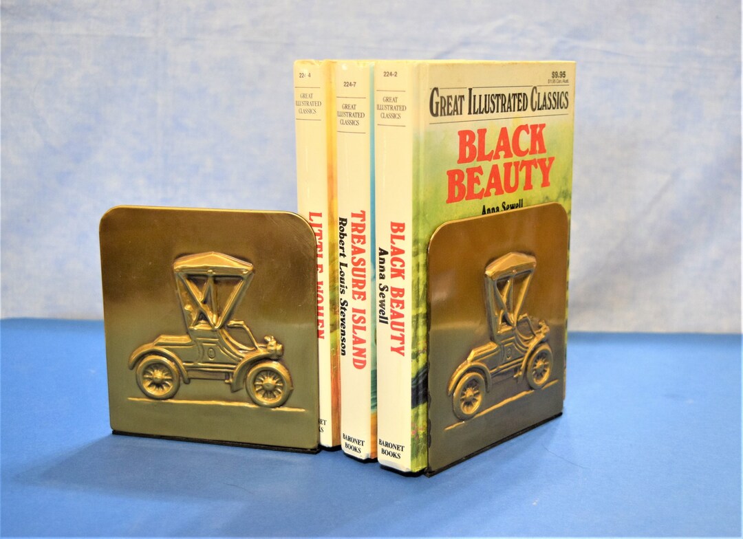 Antique Car Bookends Pair of Matching Bookends Vintage Auto Book ...