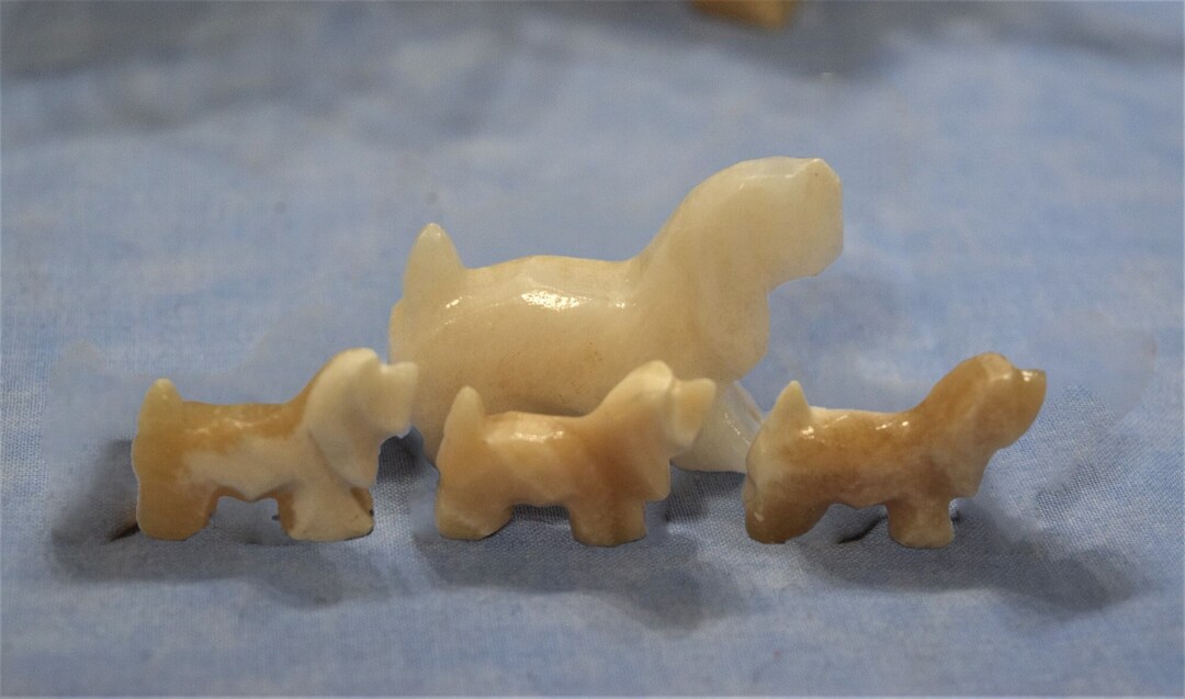 Miniature Onyx Dog Shadow Box Collection Micro Mini Dogs - Etsy