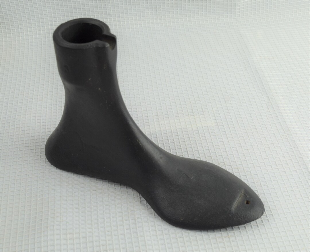 Vintage Cast Iron Shoe Form Womans Shoe Door Stop Bookend Ashtray ...