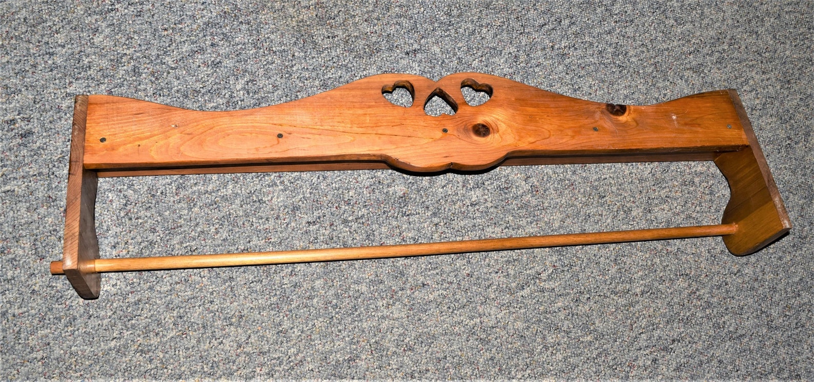 Vintage Large Wood Quilt Rack Shelf Rustic Country Charm Wall | Etsy