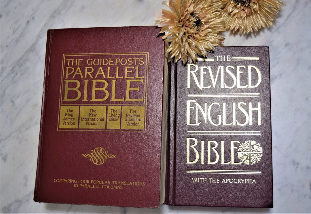 The Holy Bible Parallel Bible Four Translations KJV King James - Etsy