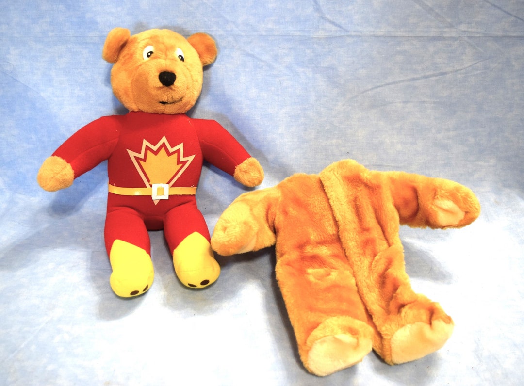Vintage Super Ted Plush Bear With Bear Disguise Coat 1980s - Etsy
