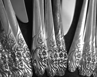 Vintage Oneida Community Plate Silverware, 1921 Grosvenor Pattern ...