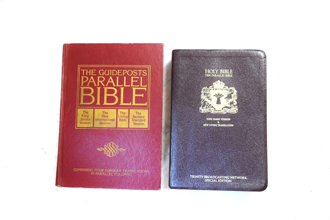 The Holy Bible Parallel Bible Four Translations KJV King James NIV New ...