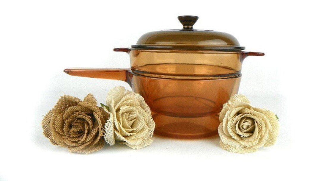 Vintage Vision Double Boiler Cookware Set 3 Pots in 1 France Corning 1 ...