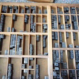 Vintage Metal Letterpress Typeset Buy 5 Get 20% off Choice Pick of ...