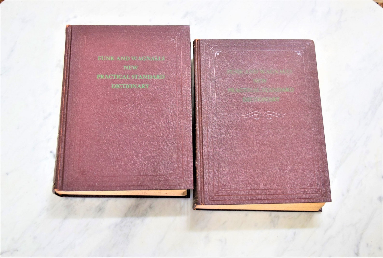 Vintage Large Dictionary 2 Volume Funk and Wagnalls New - Etsy