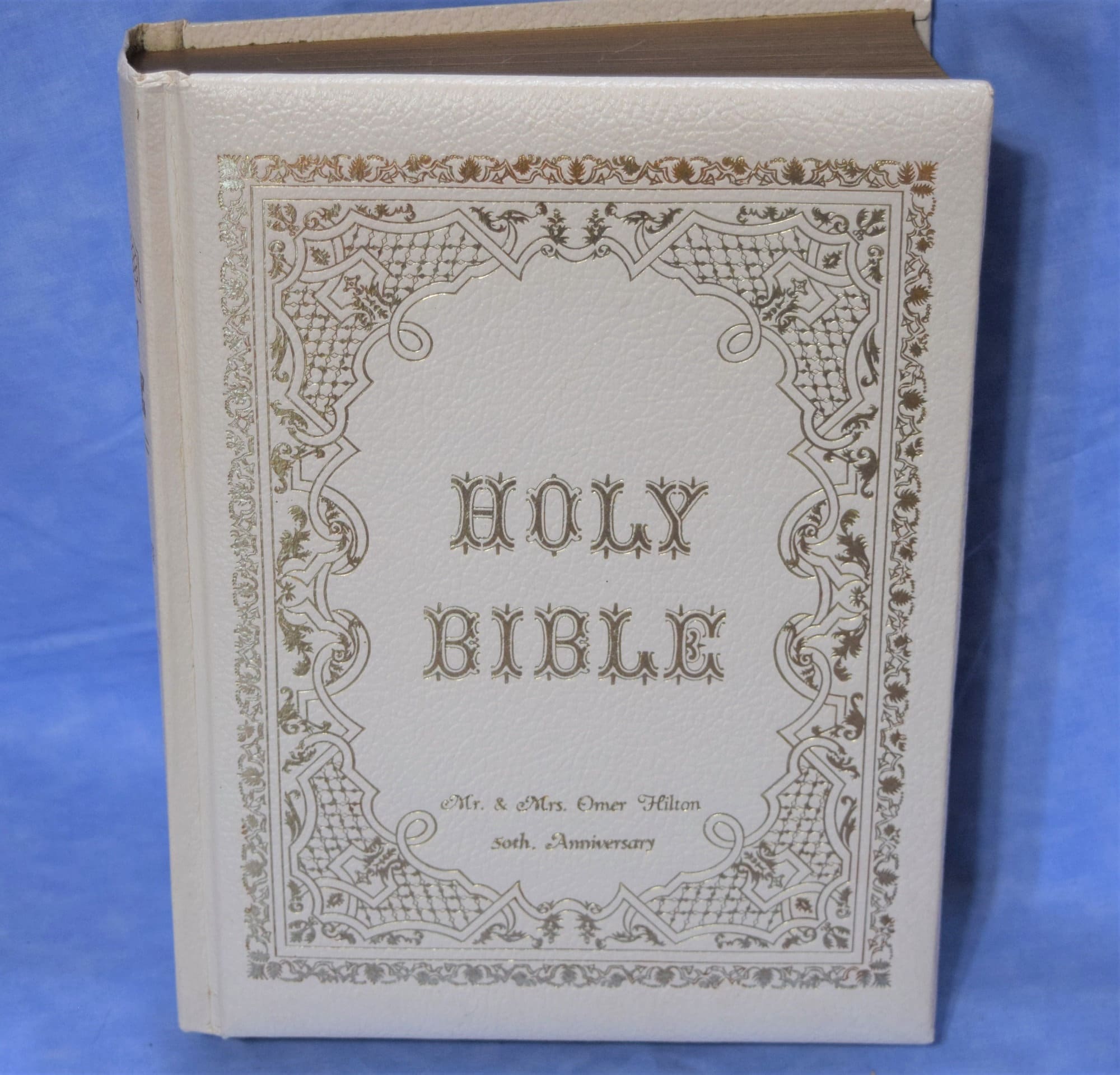 White Holy Bible Cover