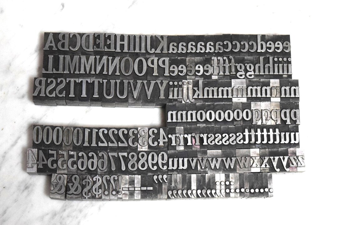 Vintage Metal Typeset Buy 5 Get 20% off Choice Pick Hamilton Letters ...