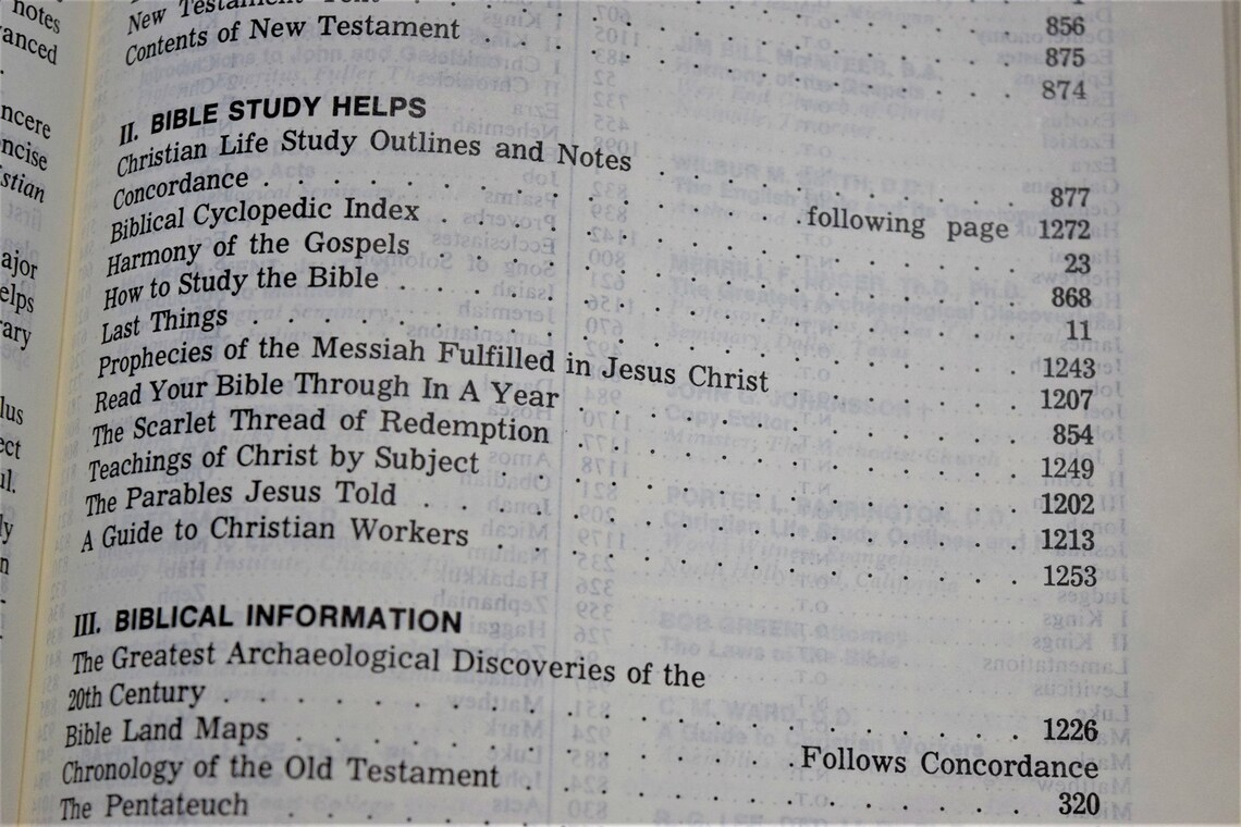 Vintage Holy Bible KJV King James Red Letter Edition the Open | Etsy