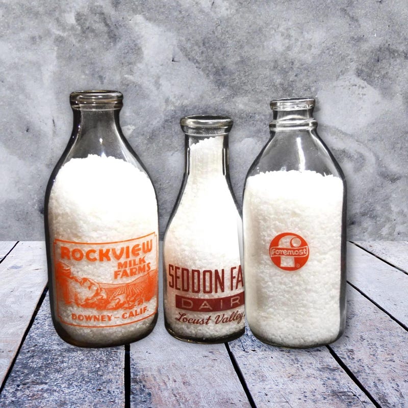 Vintage Milk Bottles - Etsy