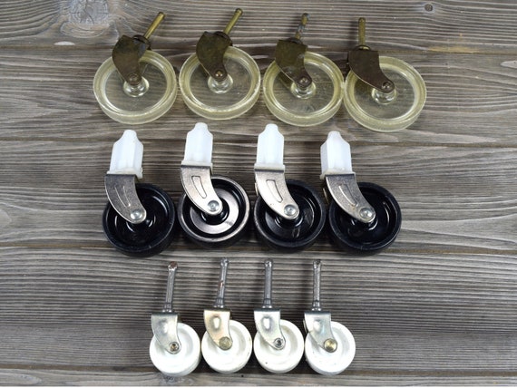 Vintage Casters Acrylic Wheels Matching Set of 4 Only 1 Set | Etsy