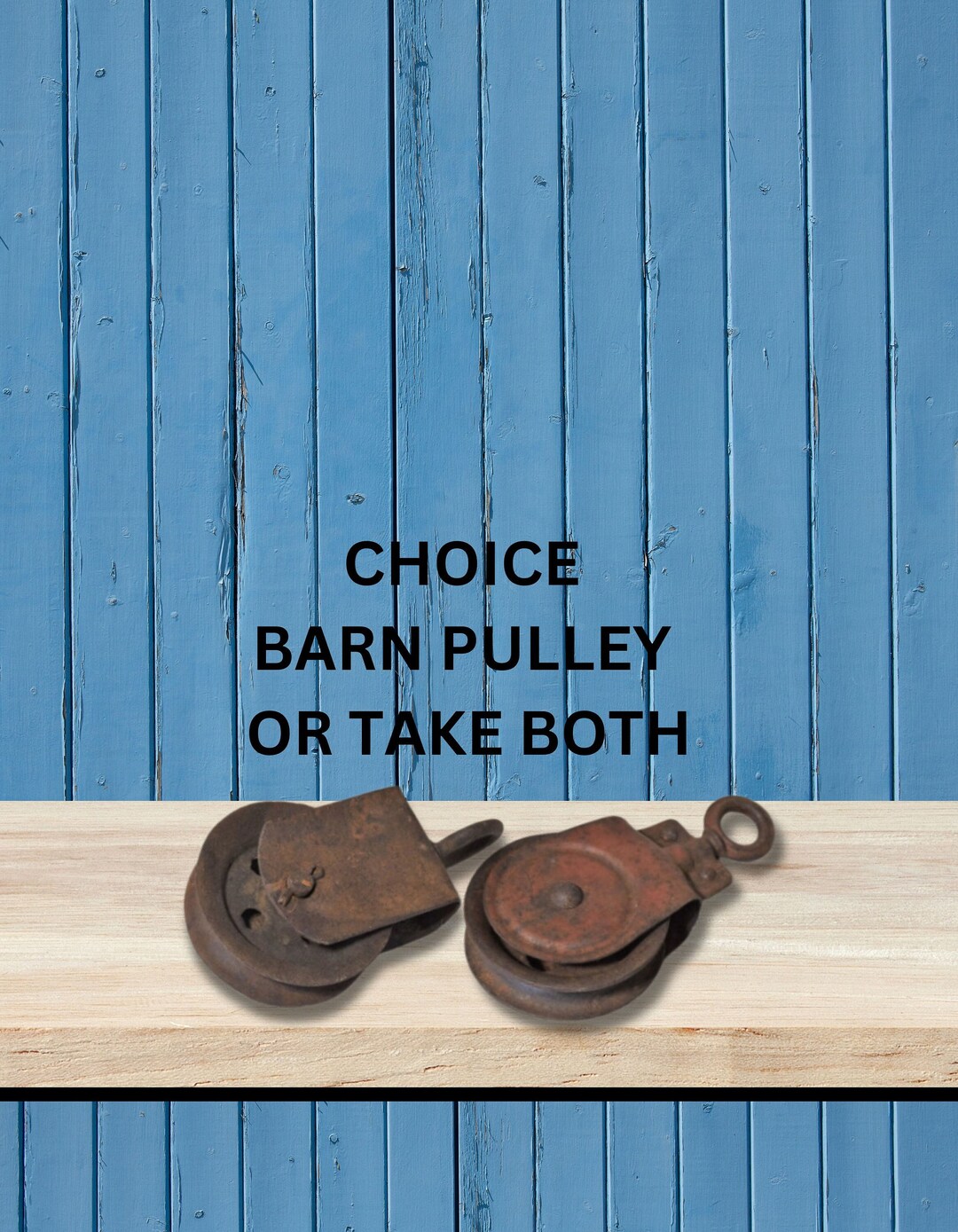 Vintage Large Barn Wheel Pulley All Metal Iron Pulleys Rustic ...