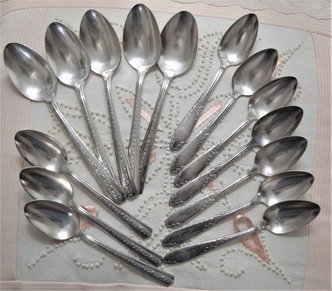 Vintage Silver Plate Spoons Spoon Set National Silver Company King ...