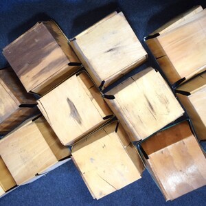 11 Vintage Wooden Berry Boxes Containers Choice Set of 11 Split Wood ...