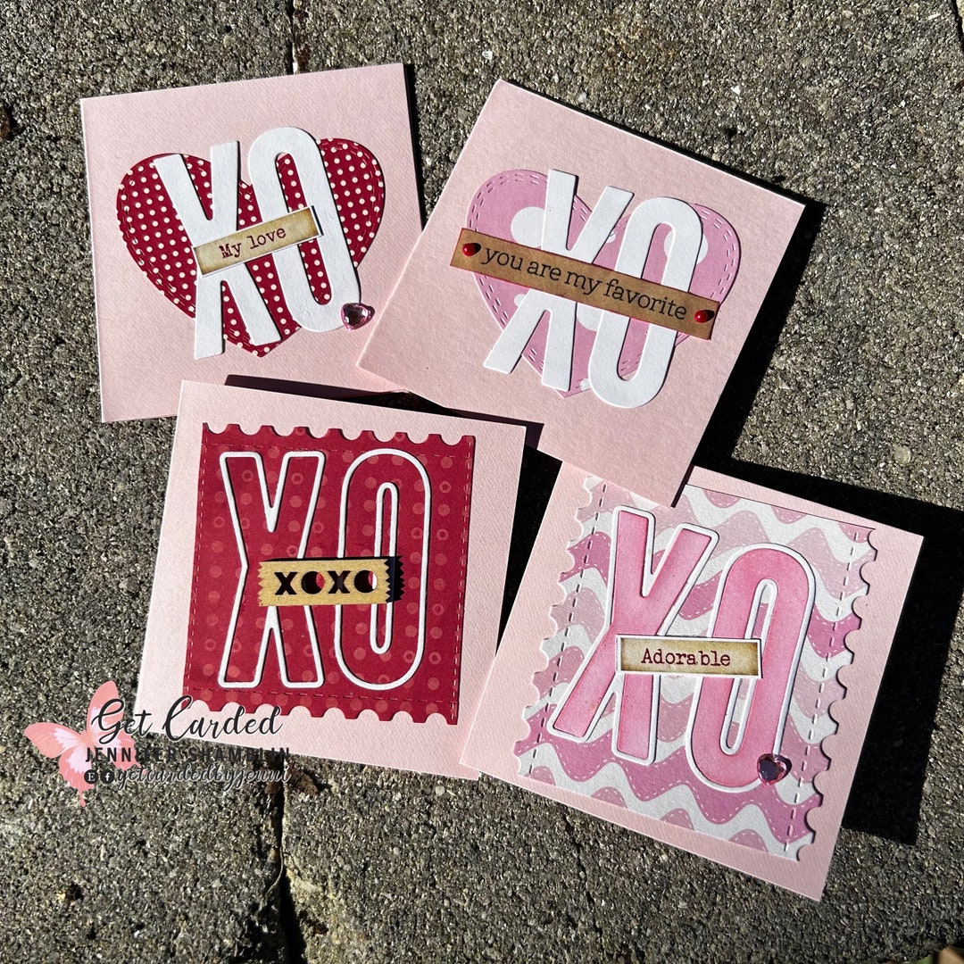 Handmade Mini Note Cards, Gift Tags, Teacher Gifts, Square Note Cards ...