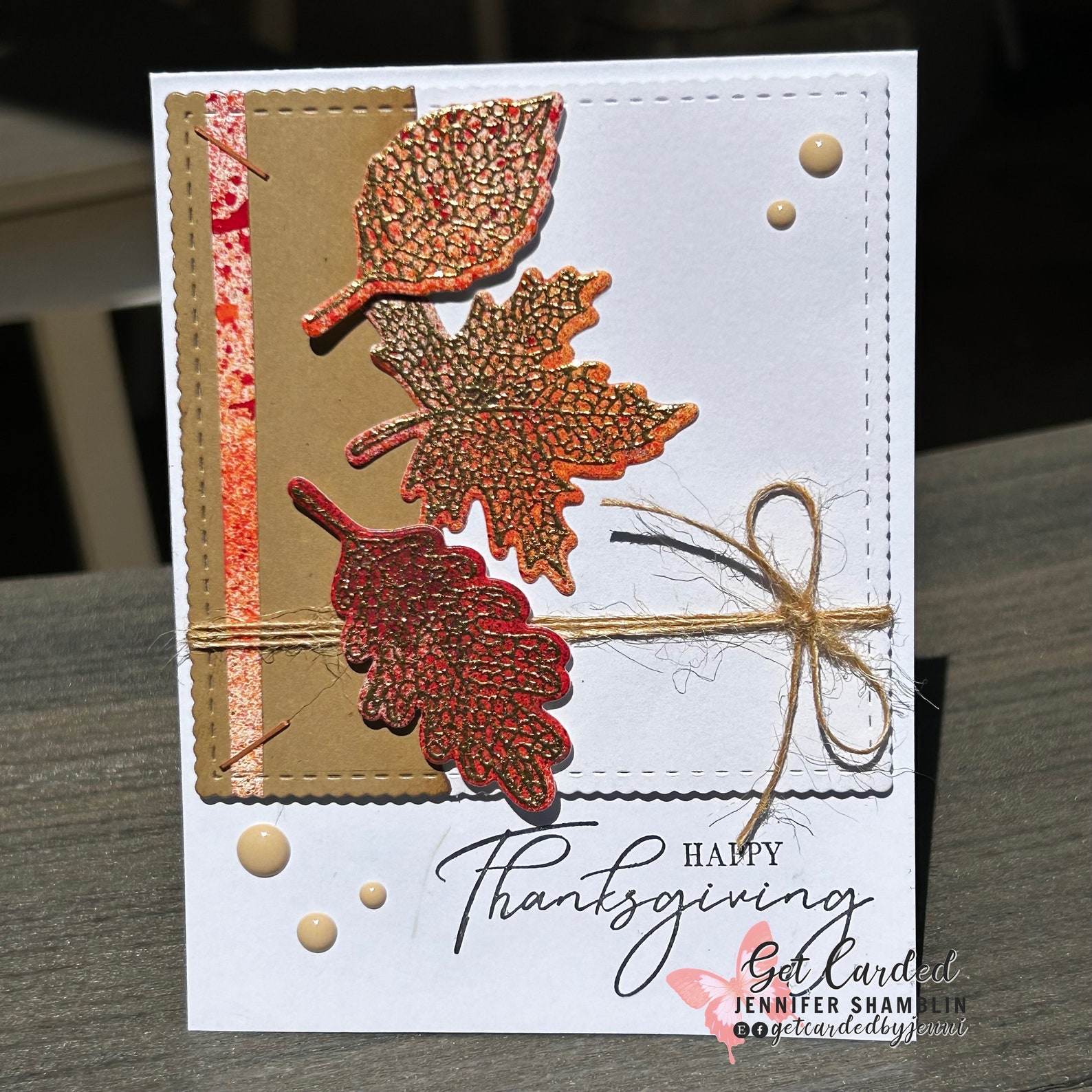Handmade Thanksgiving Card, Fall, Leaves, Happy Thanksgiving - Etsy