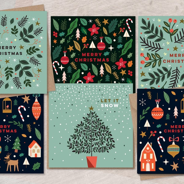 Christmas Card Set - Etsy