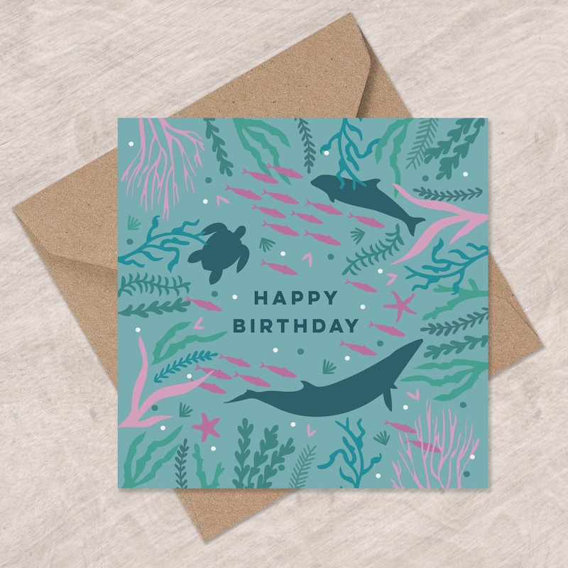 Ocean Birthday Card - Etsy