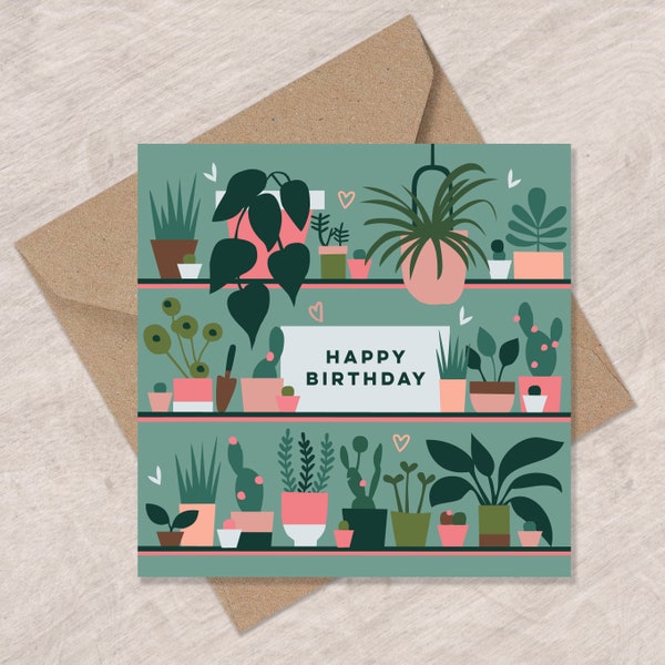 Plant Birthday Cards - Etsy