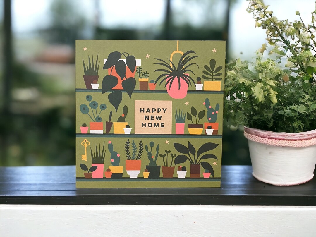 Plant Lover New Home Card | Housewarming Greetings - Etsy UK