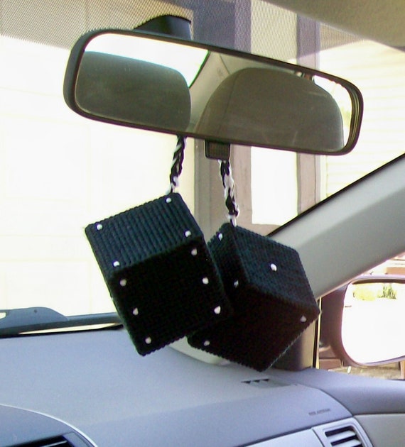 Plastic Canvas Hanging Dice Cube Vehicle Decoration Car - Etsy