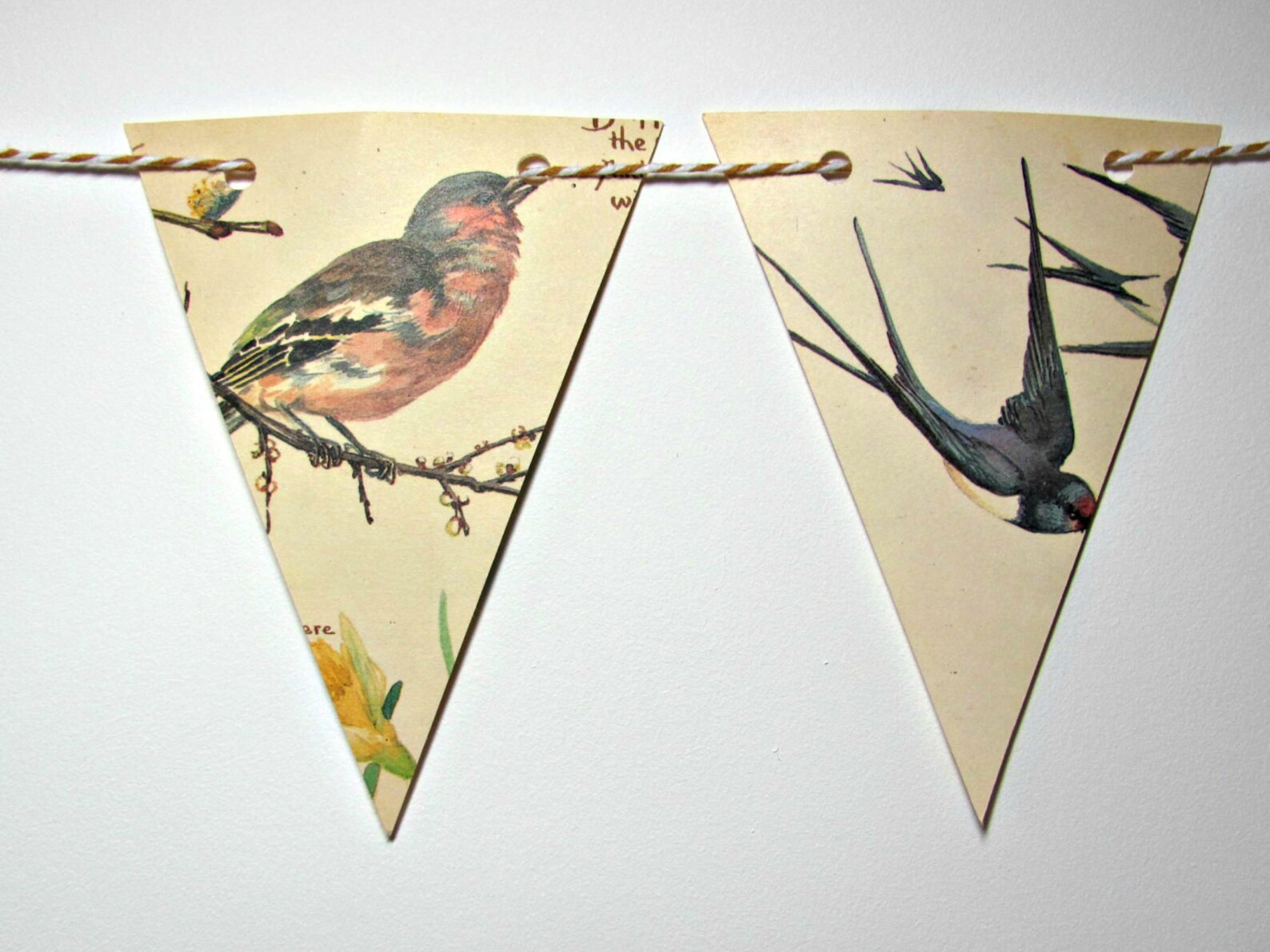 Birds Paper Garland Countryside Bunting Party Decoration - Etsy