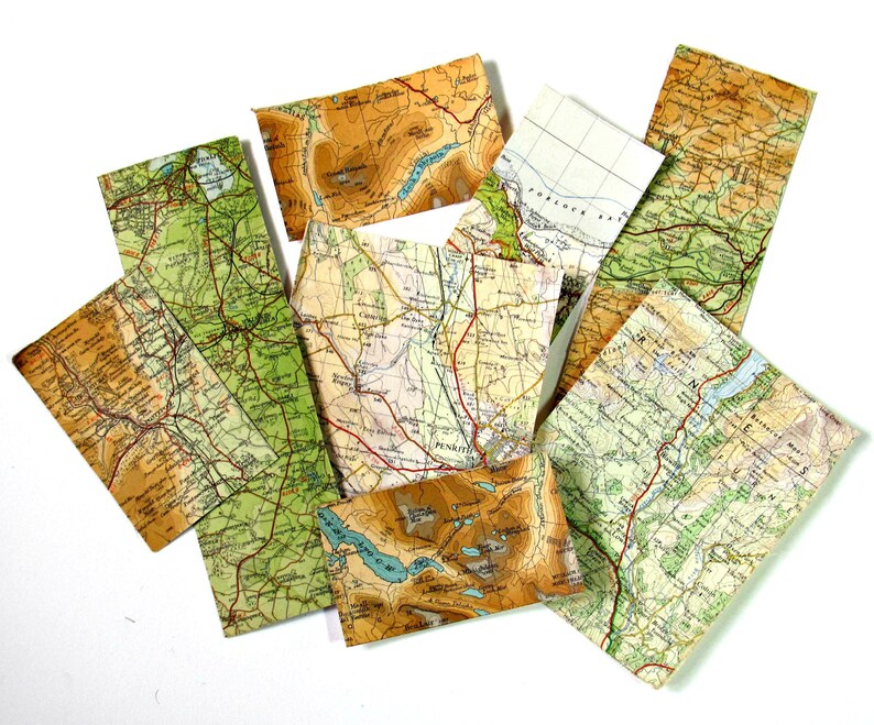 Map Scrapbook Map Cut Outs Map Travel Journal Travel - Etsy