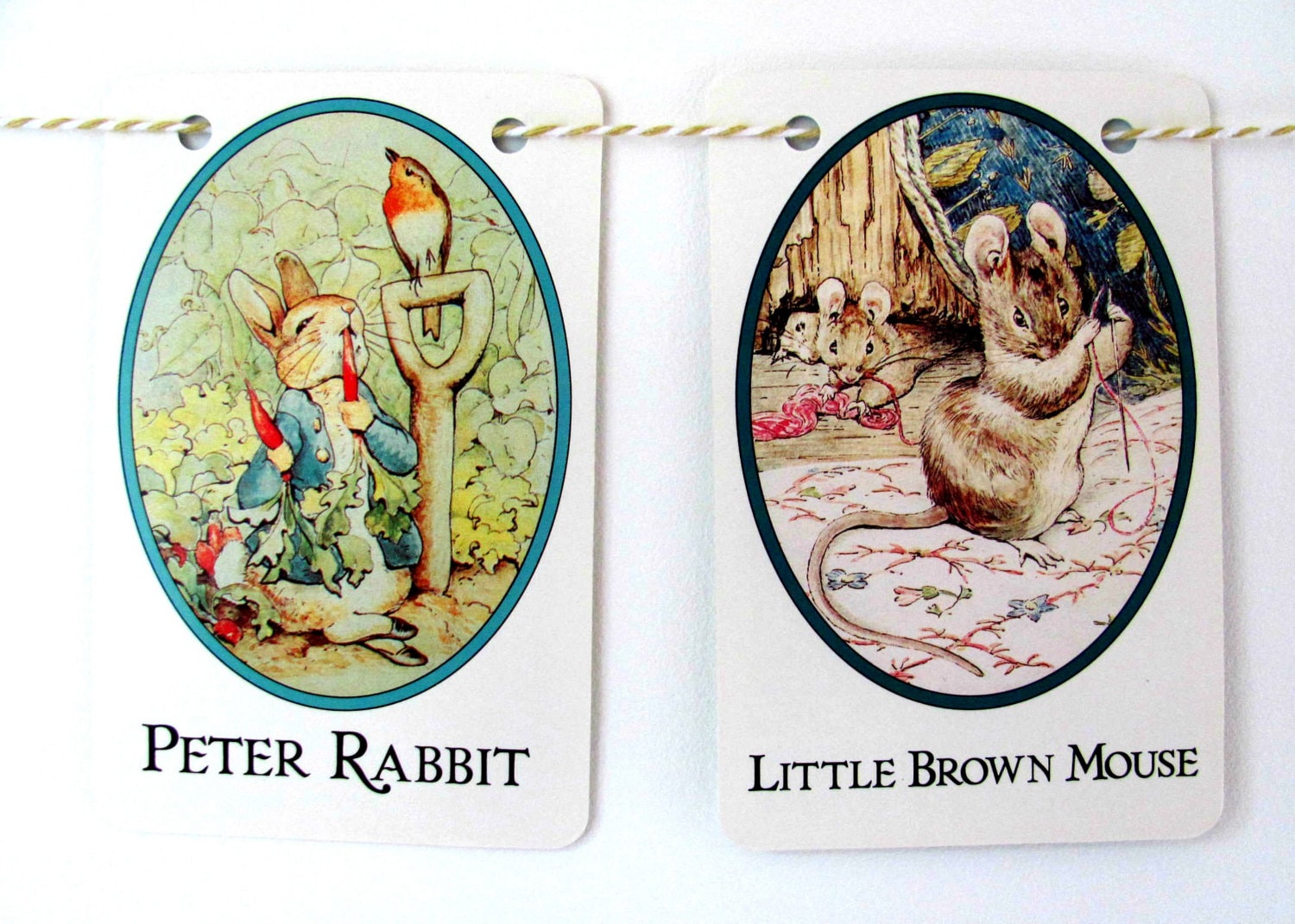 Beatrix Potter Nursery bunting Nursery decor Nursery gift | Etsy