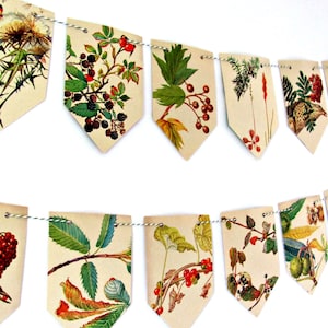 Autumn Plants Bunting, Thanksgiving Bunting, Harvest Festival Garland ...