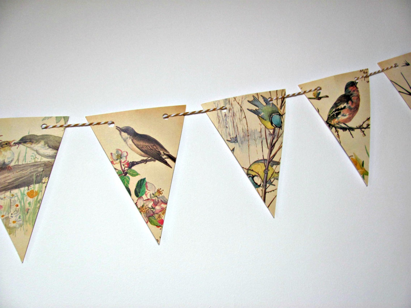 Birds Paper Garland Countryside Bunting Party Decoration - Etsy