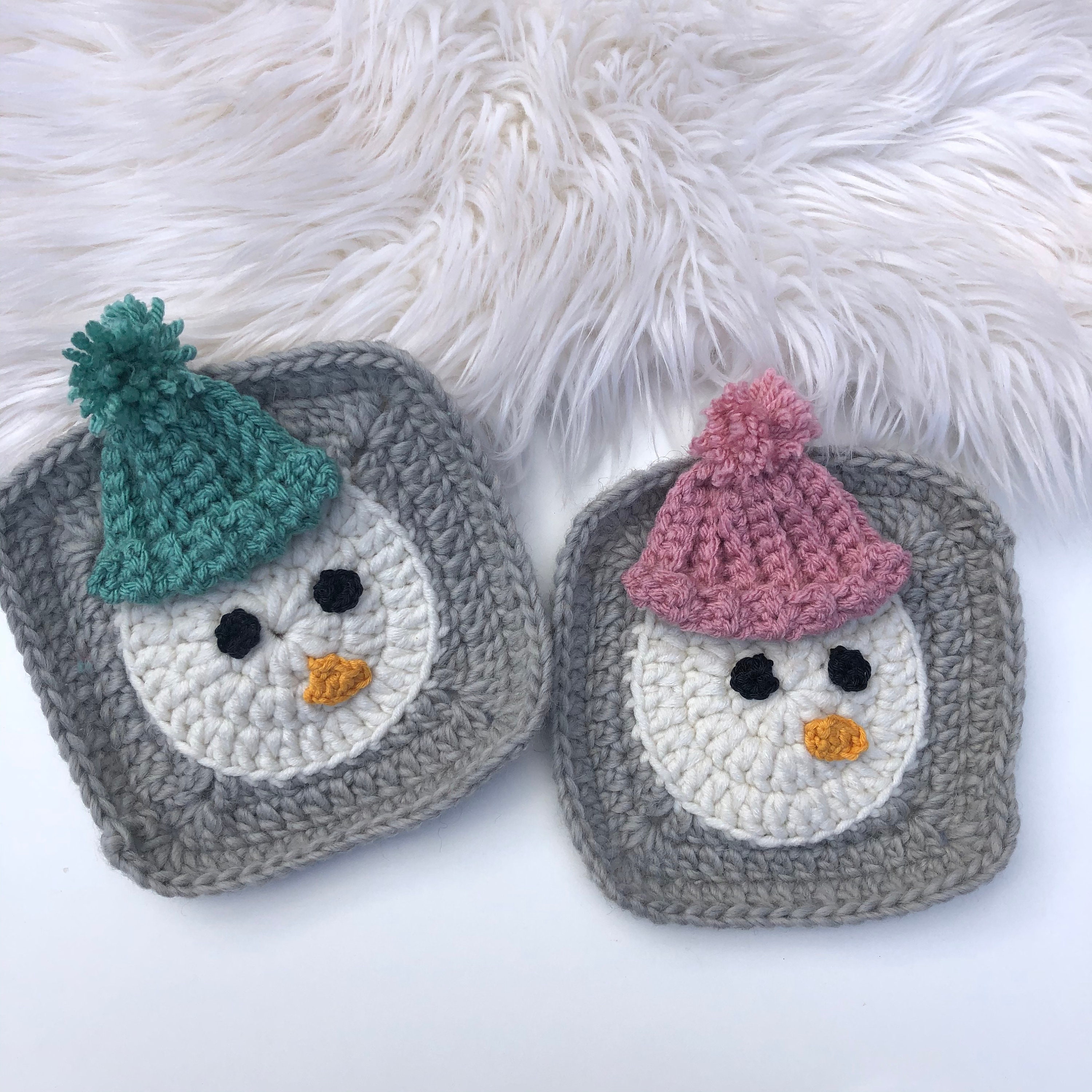 Snowman Square: A Crochet PDF Pattern - Etsy