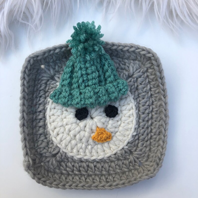 Snowman Square: A Crochet PDF Pattern - Etsy