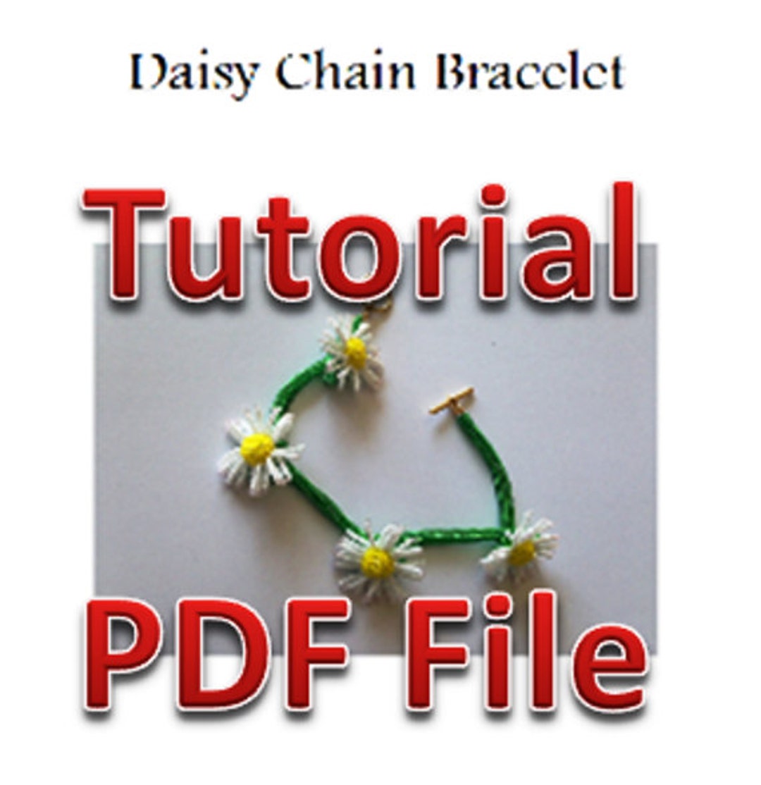 Peyote and Herringbone Stitch Bead Pattern Tutorial for Daisy Chain ...