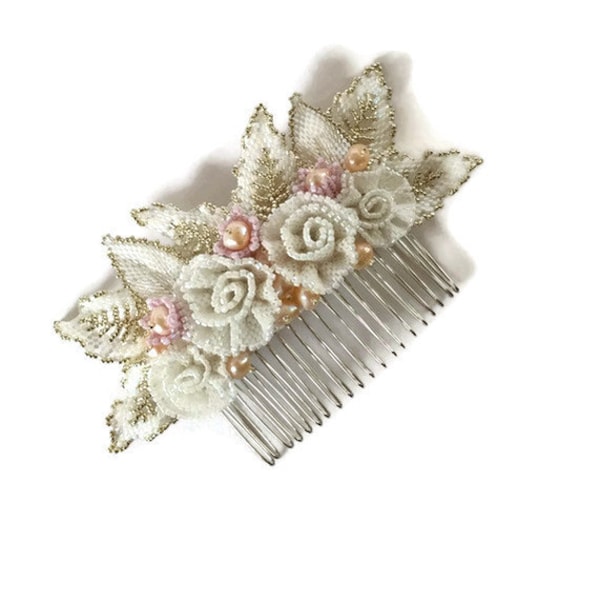 Beaded Bridal Comb - Etsy