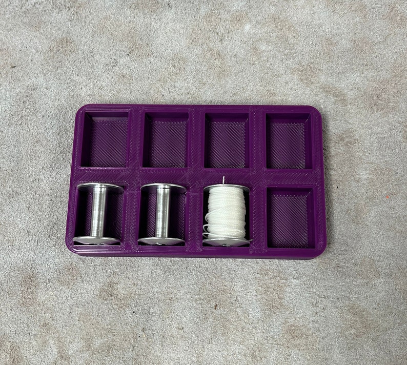 Bobbin Organizer Tray for Large Sewing Machine Bobbins Juki Leather ...