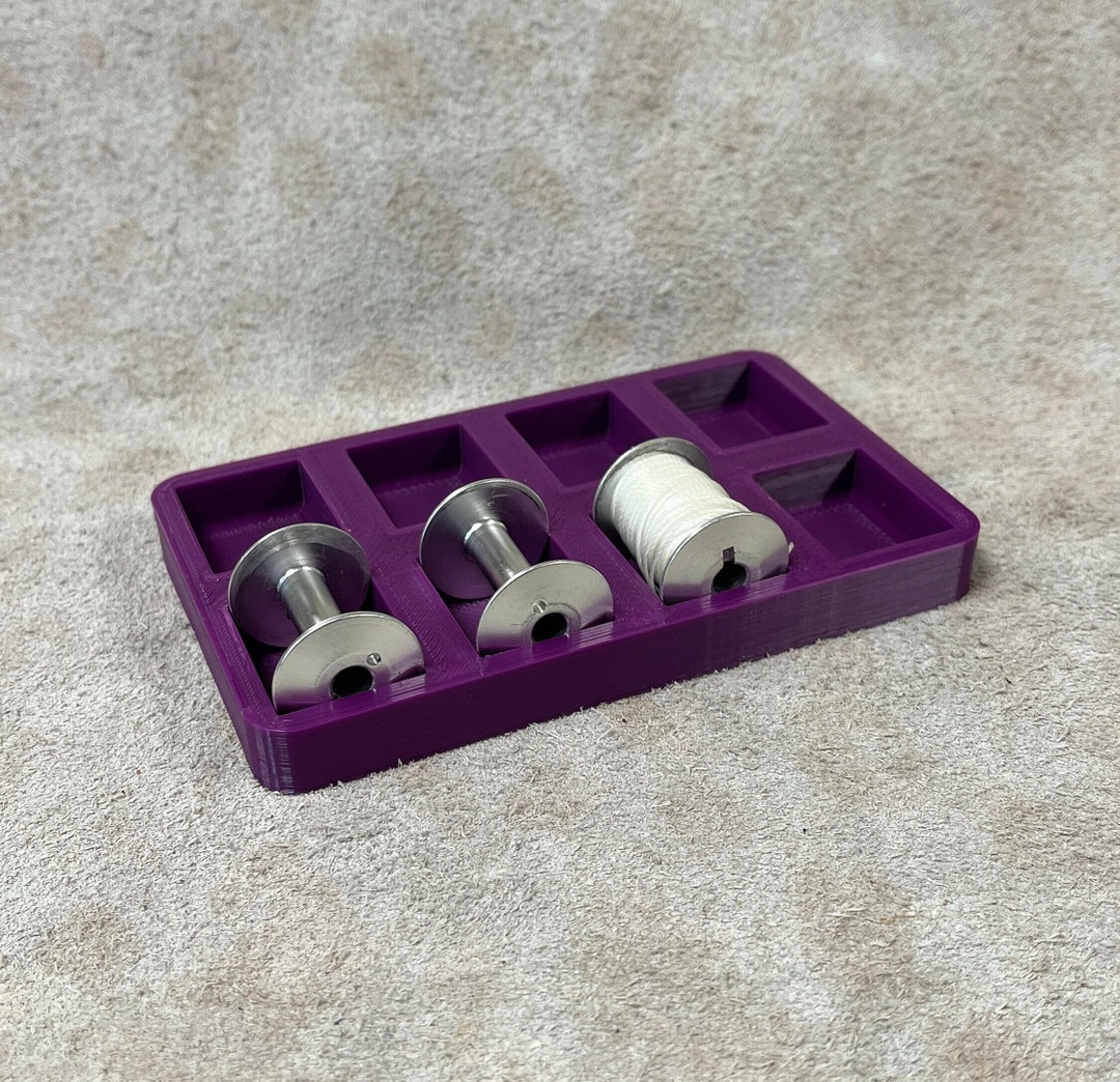 Bobbin Organizer Tray for Large Sewing Machine Bobbins Juki Leather ...