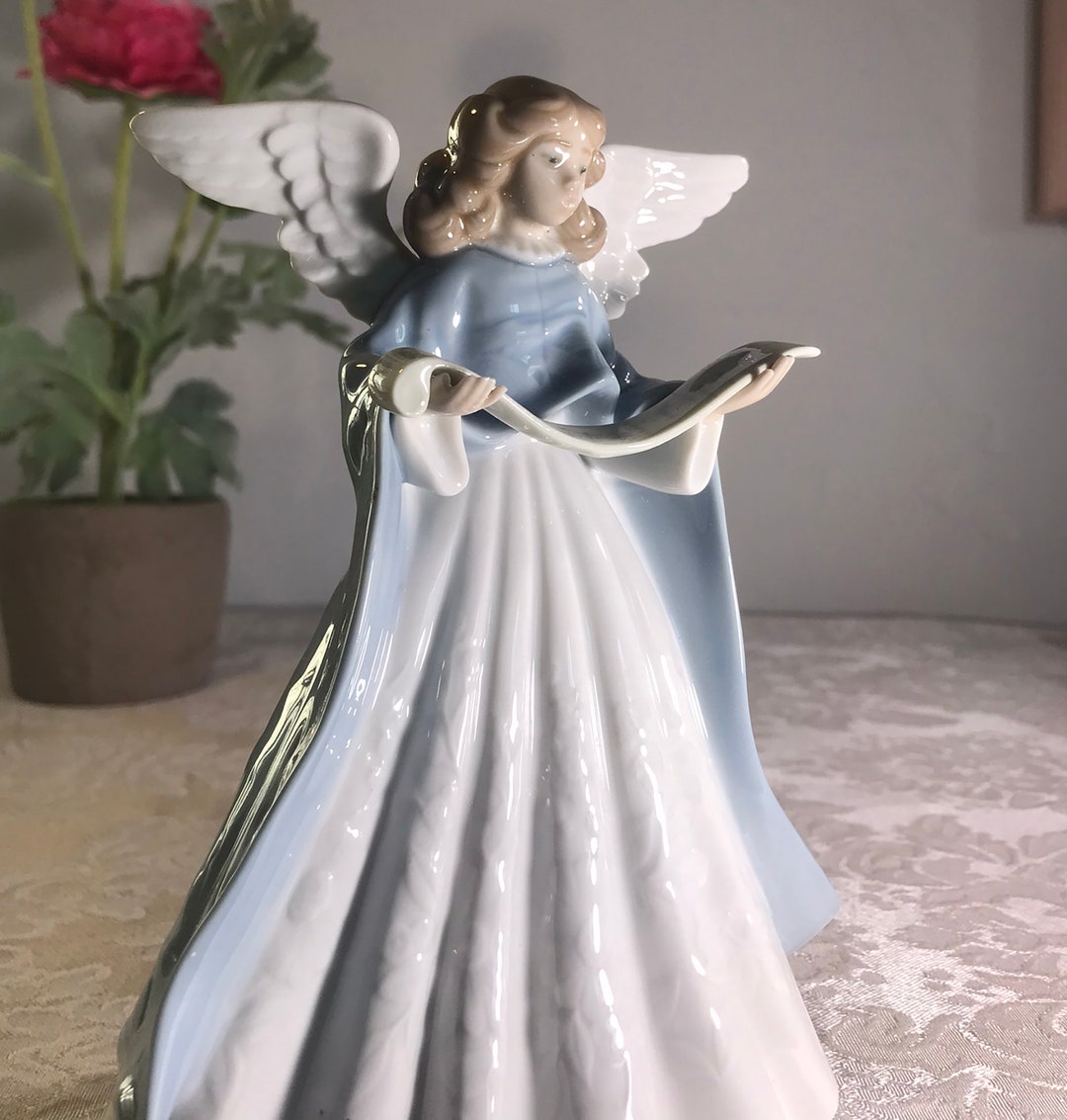 Vintage Lladro Angel Navidad Cantante Singer Figure Christmas Tree ...