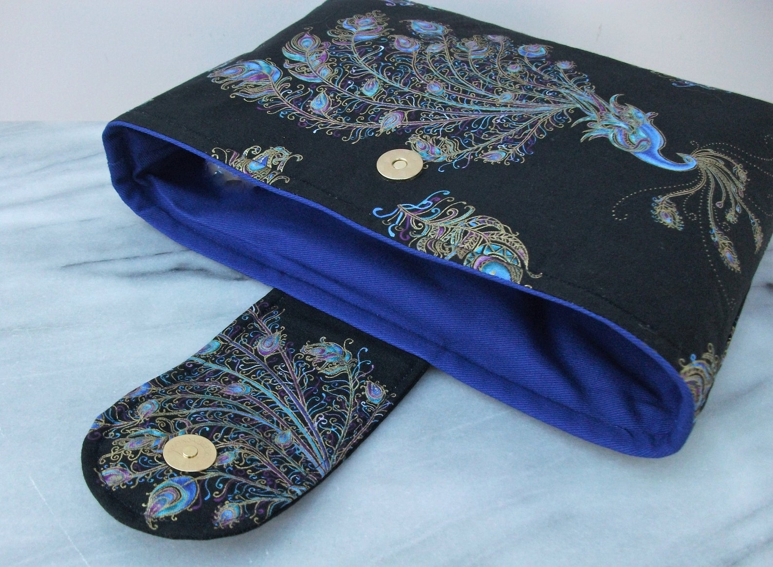 Peacock Gift Book Pouch Gift for Book Lover Padded Book | Etsy UK