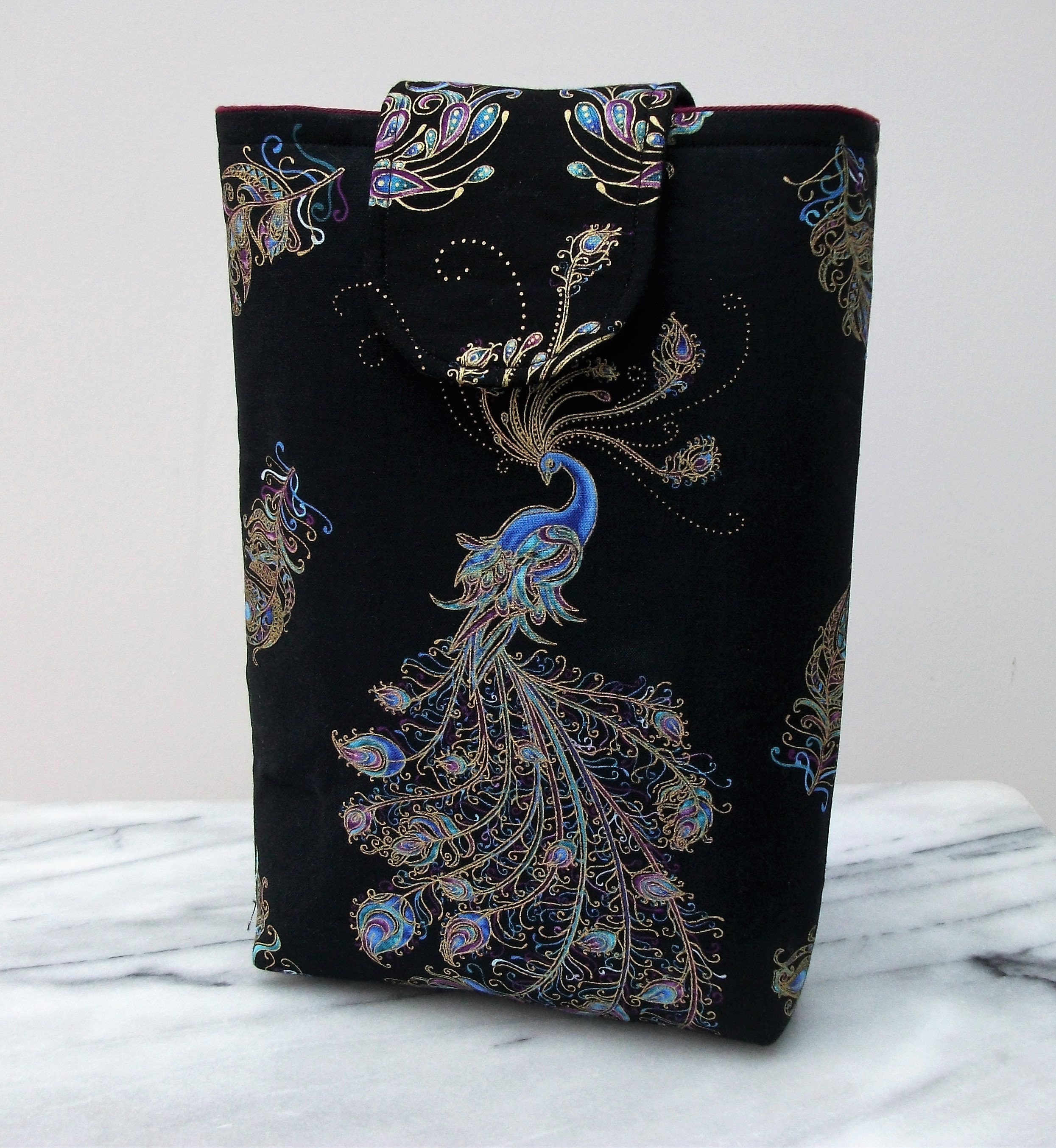 Peacock Gift Book Pouch Gift for Book Lover Padded Book - Etsy UK